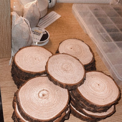 4.5 by 1 Solid Wood Coasters Set of 18 Pieces - Etsy