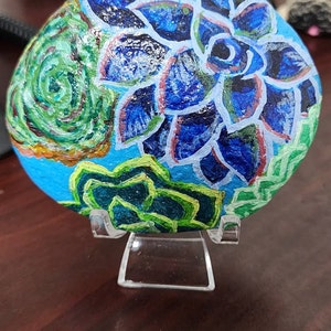 Rose Garden Painted Rock-hand Painted Rose Rock-rock Art-stone Art ...