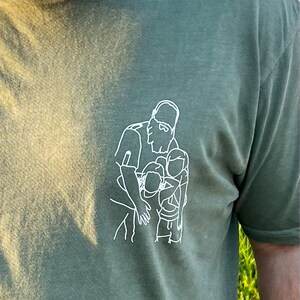 Custom Portrait Shirt, Comfort Colors Custom Portrait From Photo ...