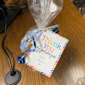 Teacher Appreciation Gift Tag, M&M Gift Tags, Many Thanks Gift Tags ...