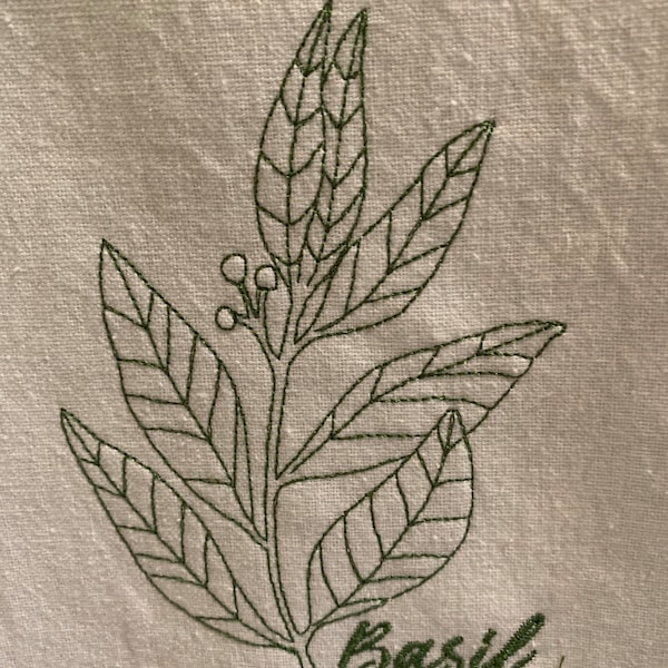 Botanical Herbs Embroidery Design Pack, 12 Designs Included, Machine ...