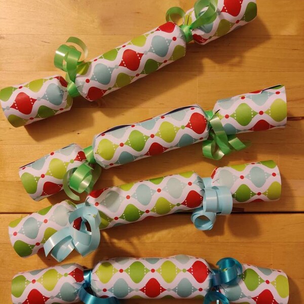 6 Eco Friendly Christmas Crackers W/ Snaps. Fill Your Own DIY Christmas ...
