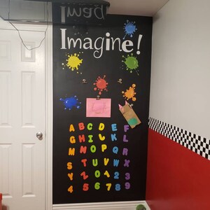 Paint Splatter Fabric Wall Decals Set of 7 Ink Splotch Wall Stickers in ...