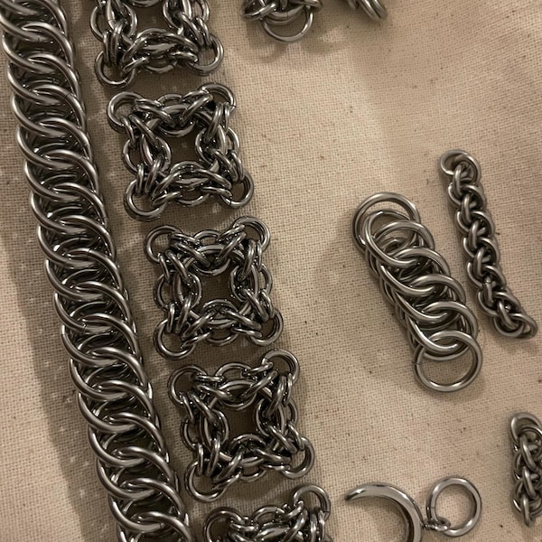 Chainmaille Tutorial - Rosetta Chain Maille Bracelet - Etsy