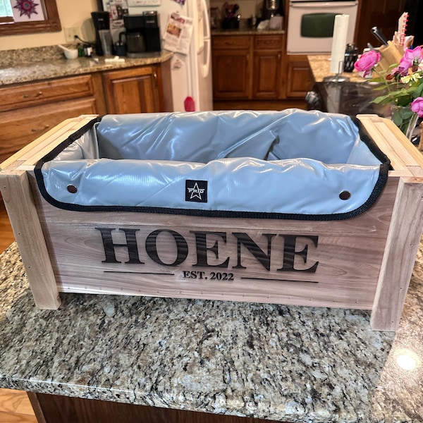 Refreshment Bar, Hostess Gift, Wood Ice Chest, Personalized Birthday ...