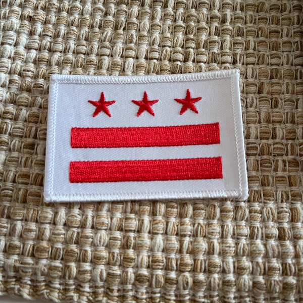 Washington DC Flag Patch Burgundy & Gold Football Team Colors - Etsy