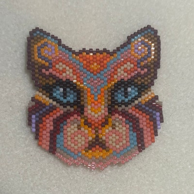 Animal Beading Patterns, Brick Stitch Wolf, Beaded Owl Earrings ...