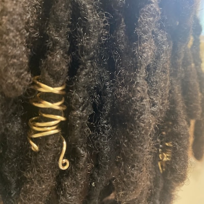 14K Gold Wired up Loc Cuffs Loc Jewelry / Braid Jewelry / Hair ...
