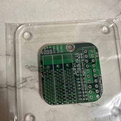 Circuit Board and Clear Acrylic Coaster individual Geek Gift IT Gifts ...