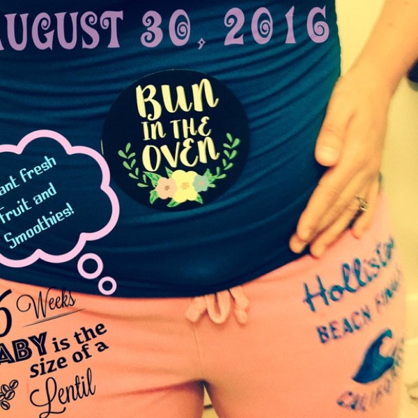 INSTANT DOWNLOAD PRINTABLE Pregnancy Stickers, Maternity Stickers ...