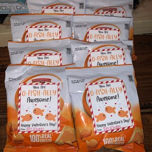 PRINTABLE You Are O-FISH-ALLY Awesome Happy Valentine's Day Goldfish ...