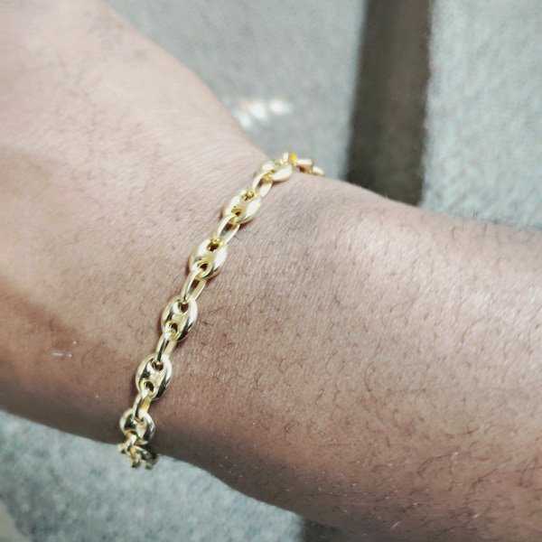 14K Gold Rope Chain Gold Rope Chain Bracelet 3mm, 4mm, 6mm, 8mm 14K ...