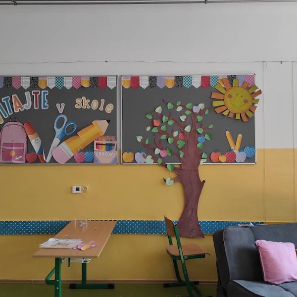 Welcome Back to School Bulletin Board Kit: Bright Classroom Decor (PDF ...