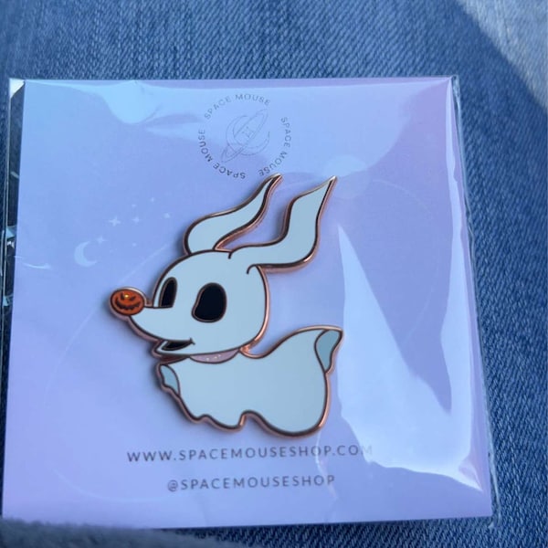 Zero the Ghost Dog Pin - Etsy
