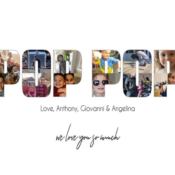 PRINTABLE Mothers Day Gift, Mom Photo Collage, Personalized Gift ...