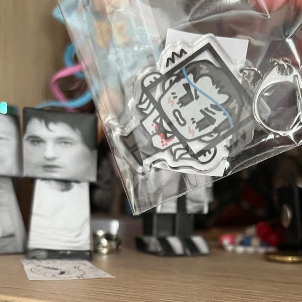 MOUTHWASHING Keychains + Stickers, Anya, Curly, Daisuke, Swansea, Jimmy ...