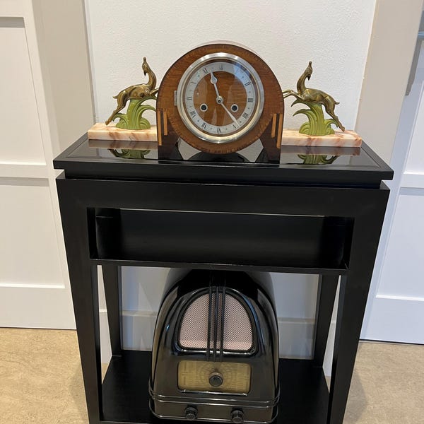 Vintage Acctim Mantel Clock 22cm Wooden Retro Mid Century 70s Desk ...