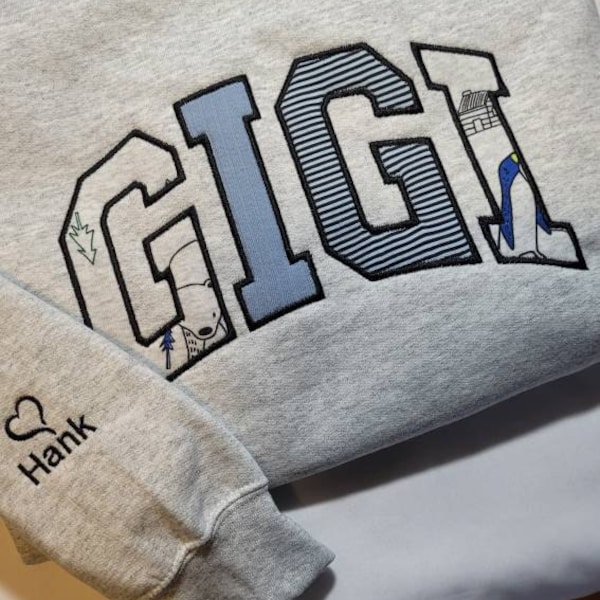 Gigi Applique Machine Embroidery Design - Instant Download - Etsy