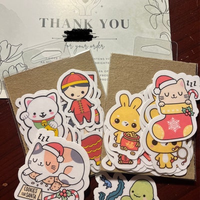 Kawaii Wolves Having Fun Sticker Pack Cute Fun Stickers - Etsy