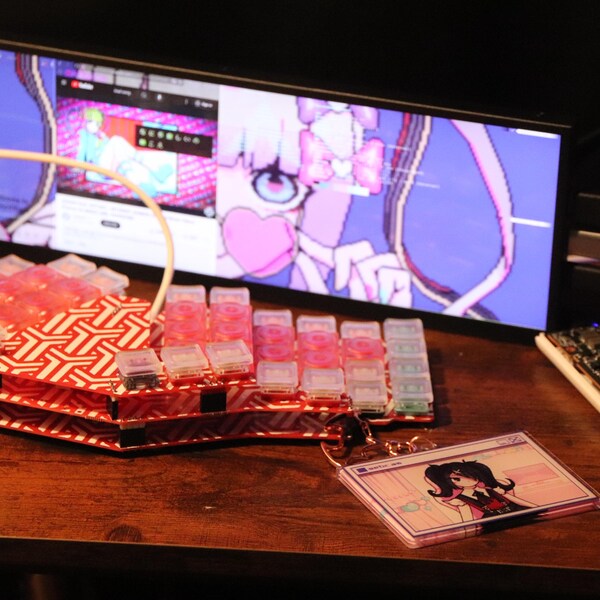 Needy Streamer Overload Kangel and Ame 3D Epoxy Keychains - Etsy