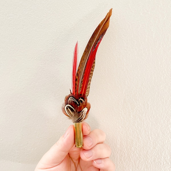 Customized Feather Pin, Made-to-order Boutonnière, Please Contact Us ...