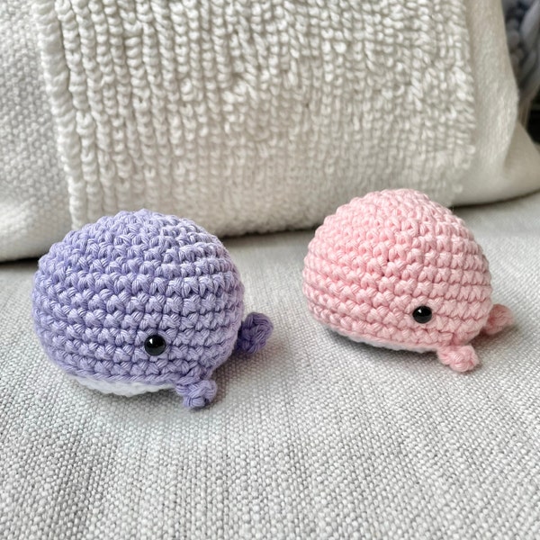 Crochet No-sew Whale PATTERN, Crochet Whale Amigurumi, Amigurumi Whale ...