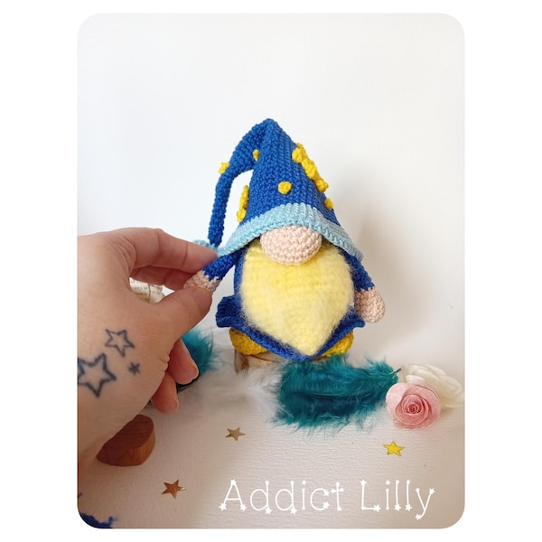 Crochet French Gnome Pattern, Amigurumi French Gnome, Crochet Amigurumi ...