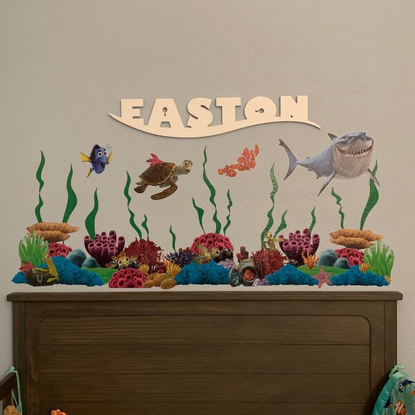 Disney Name Sign - Pixar Name Sign - Nursery Decor - Kids Room- Nursery ...