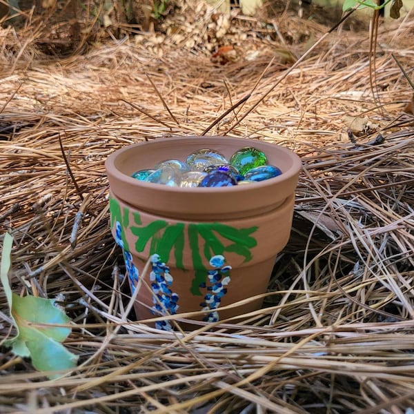 Bee Fountain for Flower Beds Bushes Potted Plants, Handpainted ...