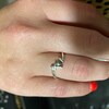 Bypass Style Vertical Cross With Heart Silver Ring, Christianity Cross ...