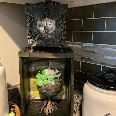 Vintage Tea Box, Tissue Box and Tray Tea Box With 9 Compartments Wooden ...