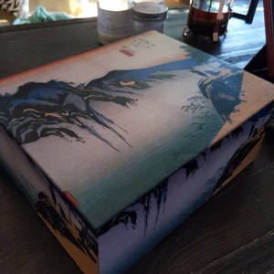 Decorative box Old world map vintage leather look desk | Etsy