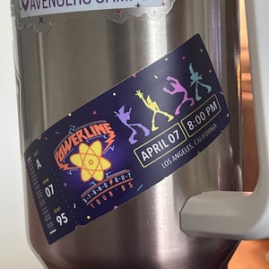 Powerline Concert Ticket Transparent Sticker/ Goofy Max Disney Bujo ...