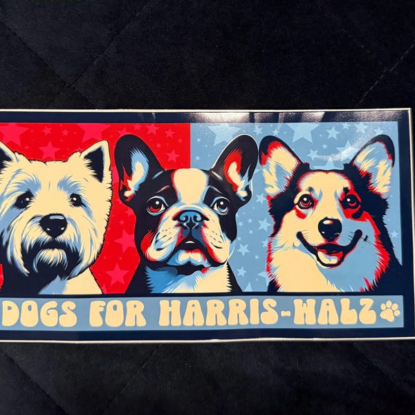 Dogs for Kamala Yard Sign, Dog Moms for Harris Sign, Dog Dads for ...