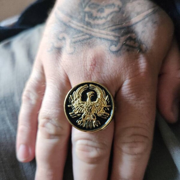 Duke Leto Atreides Dune Signet Ring - Fan Recreation Replica - Gold ...