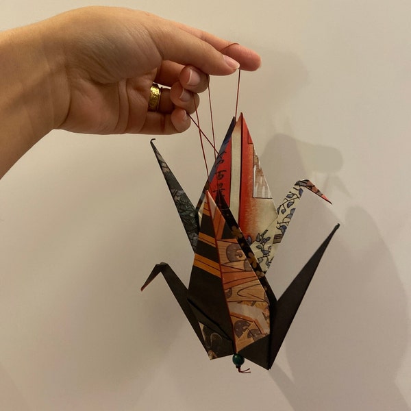 Origami Mobile | Swirl of Rainbow Cranes | Hanging Mobile | Baby or ...