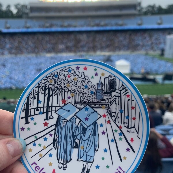 Blue Cap & Gown Graduation Card, 5x7 Inch, High School University ...