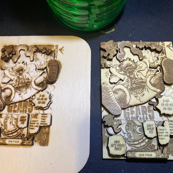 Monkey D. Luffy Gear 5 Laser Cut SVG File - Etsy