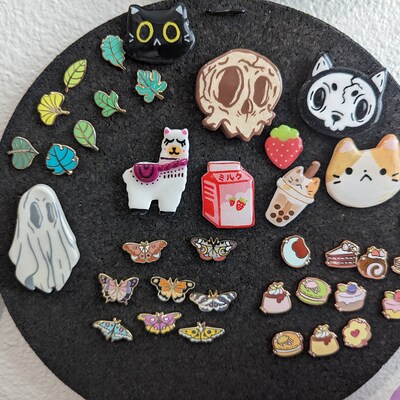 Cottagecore Cozy Handmade Clay Pins - Etsy