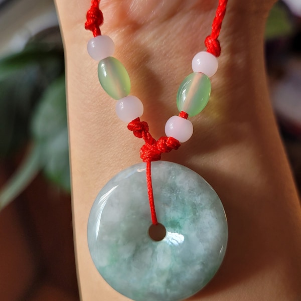 Custom Jade Necklace, Jade Pendant Necklace, Customizable Jade Necklace ...