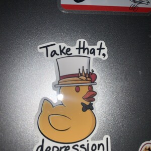 Small Lucifer Duckie Handmade Sticker 2 Variations 1.5x2.27 & 1.8x2.8 ...