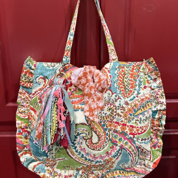 Ruffle Big Shoulder Bag, Shopper Bag Sewing Patternojbg0001 PDF A0,A4 ...