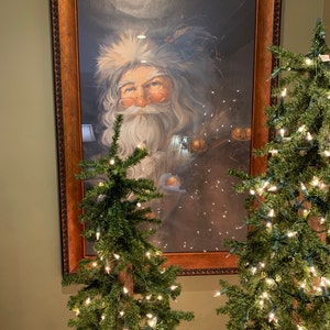 Santa Portrait by Susan Comish - Etsy