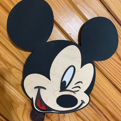 Mickey Mouse Winking Layered Cut File SVG - Etsy
