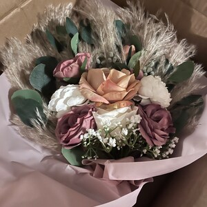 Rustic Boho Wedding Bouquetartificial Faux Flowers Home - Etsy