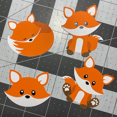 Cute Fox Set SVG. Cricut Cut Files, Layered. Silhouette. Fox PNG. Fox ...