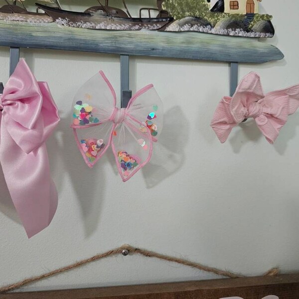 Mermaid Swim Bows, Sea Shells Handtied Bows, Mermaid Shells Pinwheel ...