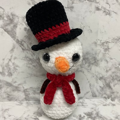 PATTERN: Snowbert the Snowman Crochet Snowman Pattern Amigurumi Snowman ...