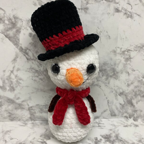 PATTERN: Snowbert the Snowman - Crochet Snowman Pattern - Amigurumi ...