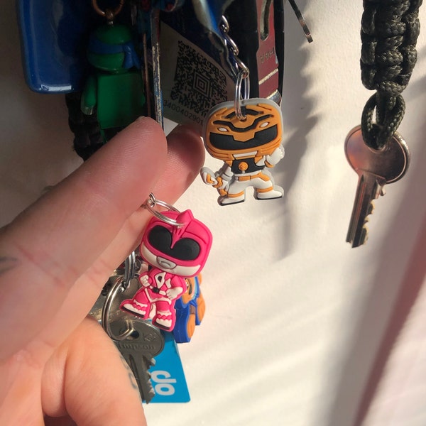 Power Rangers Keyrings/keychains | Cartoon Cute Emo Kids Goth Fun Jake ...